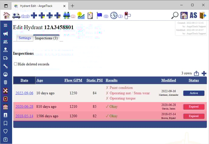 Fire Hydrants Tracking